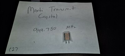 Marti Transmitter Crystal UHF Broadcast RPU STL Frequencies RF 944.750 ...