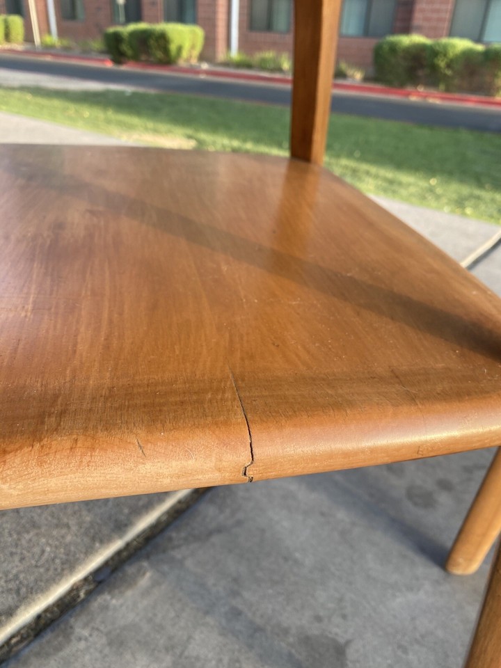 MCM 2 Heywood Wakefield Lamp Tables M337 Champagne Birch 1950’s Mid ...