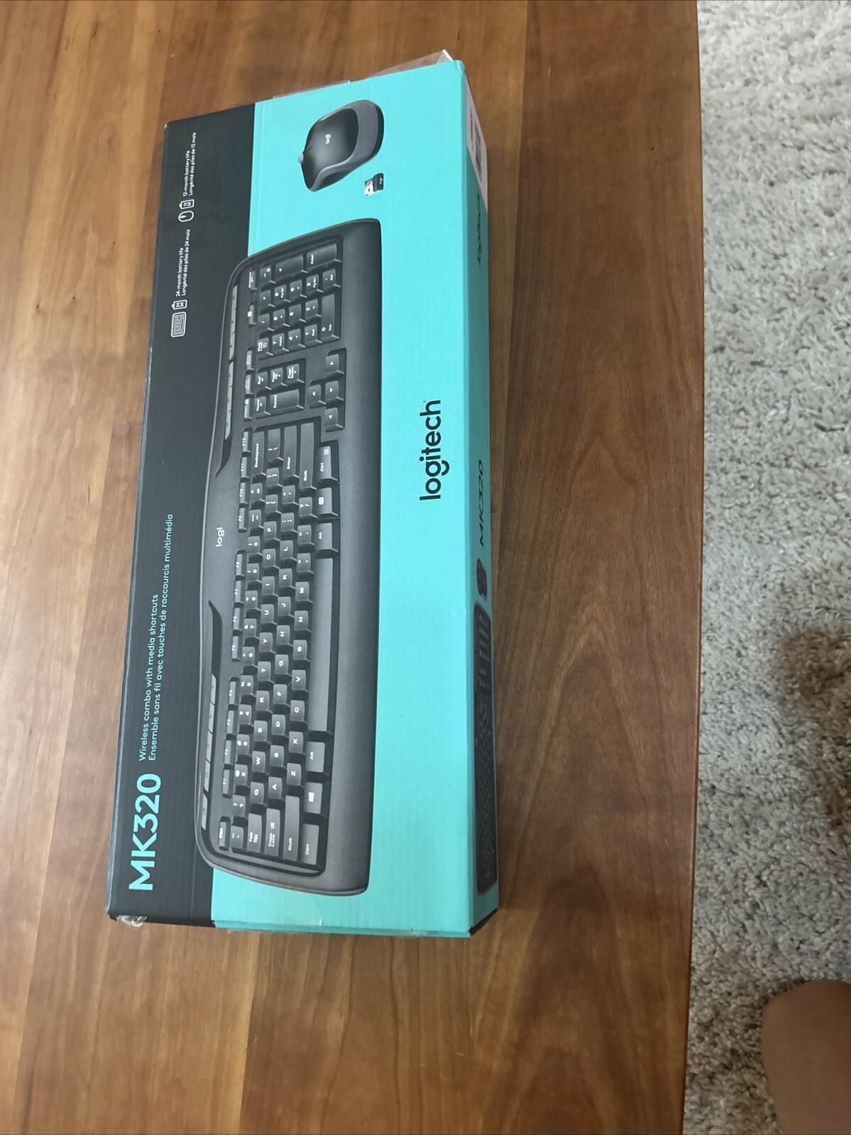 Logitech Wireless Desktop MK320 Cordless Keyboard & Mouse - w USB c ...