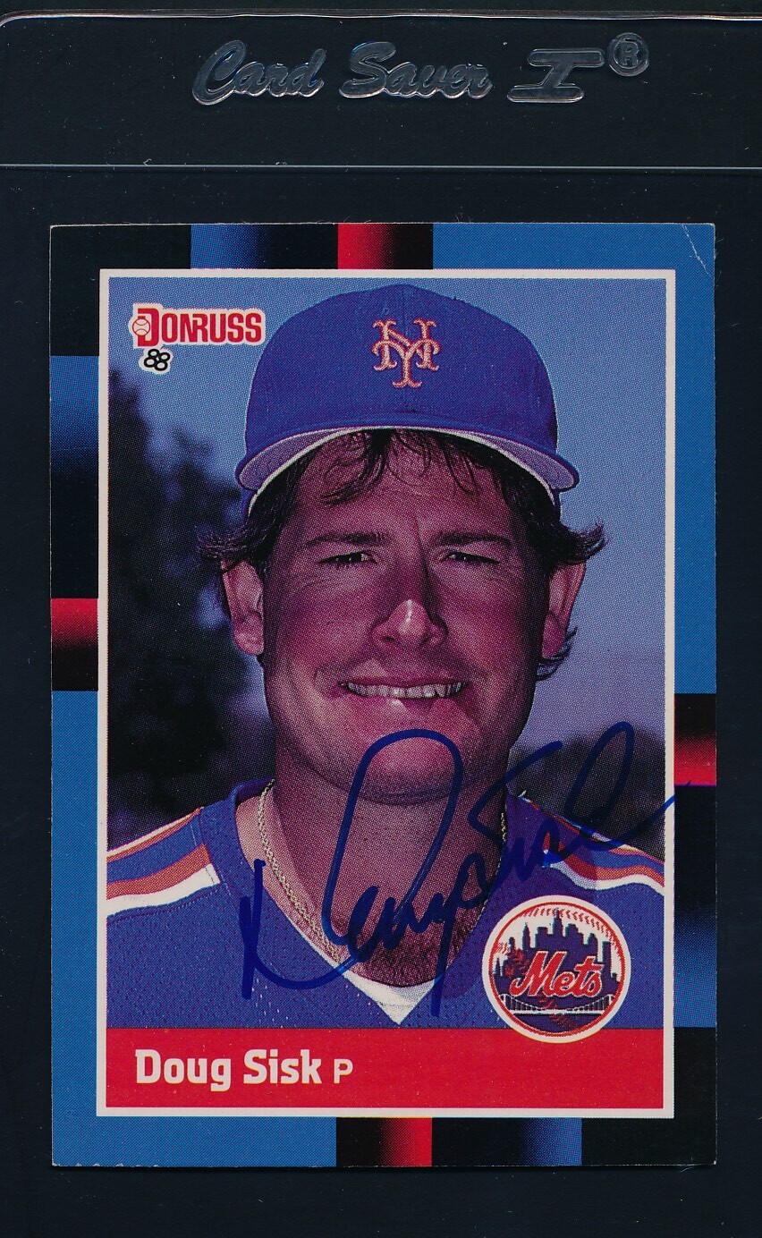 1987 Donruss #642 Doug Sisk Mets Signed Auto *24582 | eBay