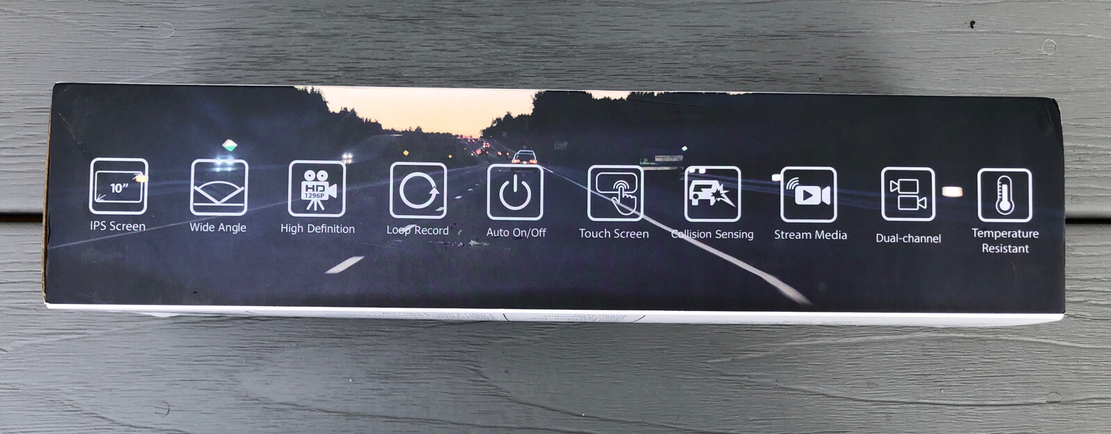 Rexing M1 HD Dual Channel Rear View 10” IPS Touch Screen Mirror Dash ...