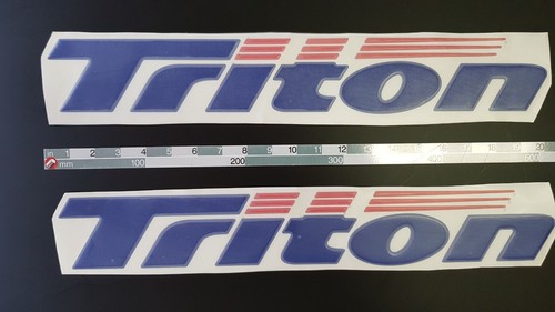 Triton Boat Emblems 20" blue + FREE FAST delivery DHL express - raised ...