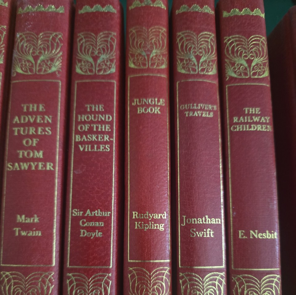X9 Purnell classics Vintage Hardcover Bundle jungle book, wind in ...