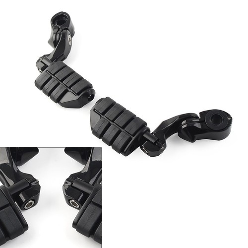 1-1/4" Highway Engine Guard Short Angled Foot Pegs Mount Fit Harley ...