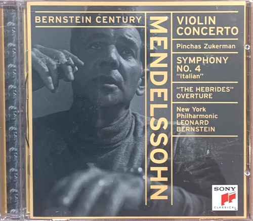Mendelssohn: Violin Concerto / Symphony No. 4 Italian NEW CD Pinchas ...