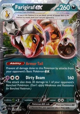 108/162 FARIGIRAF EX DOUBLE RARE TEMPORAL FORCES POKEMON CARD | eBay UK