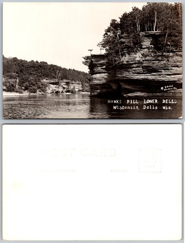 RPPC Rock Bluff River Cliff Trees Water Photo Postcard | eBay