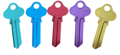 LW4 Keyblanks - Coloured - LW4 - Keys - Choose Qty 5/10/20/50/100 | eBay
