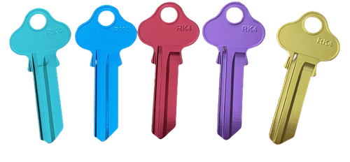 LW4 Keyblanks - Coloured - LW4 - Keys - Choose Qty 5/10/20/50/100 | eBay