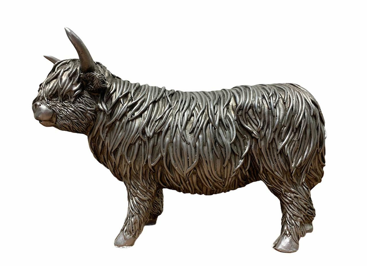 Leonardo Silver Effect Highland Cow & Wee Calf Ornaments - Many Designs ...