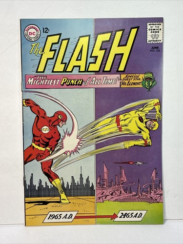 The Flash #153 3rd Professor Zoom & Mr. Element App. DC Comics 1965 VF ...