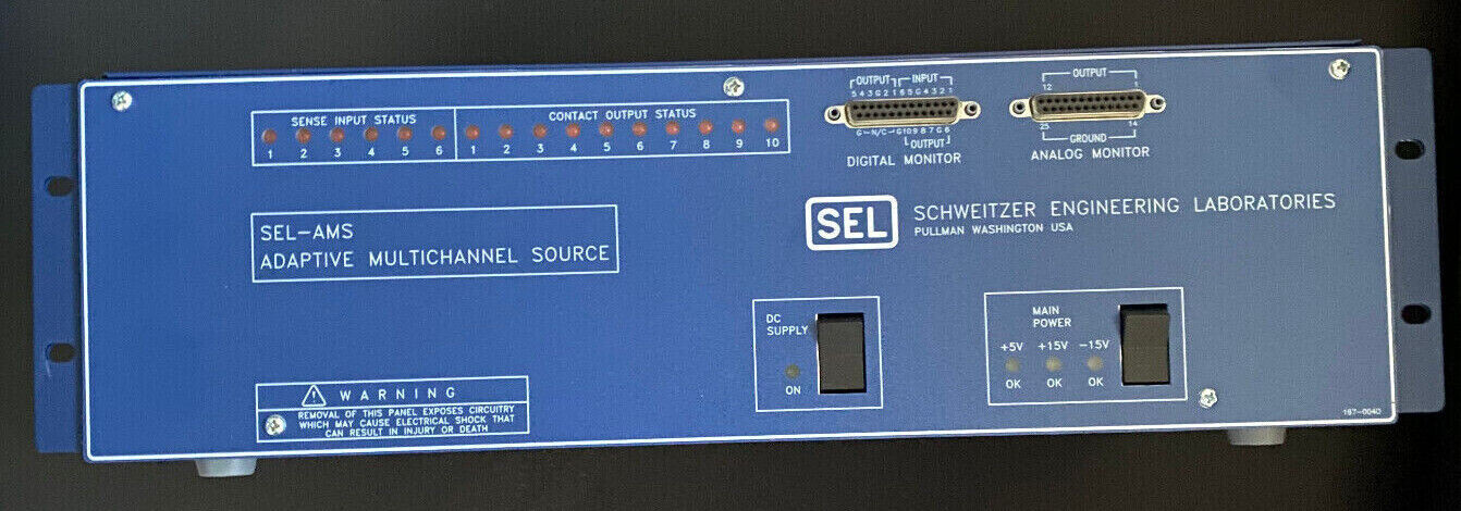 Schweitzer SEL-4000/AMS/RTS Source/Relay Test System 400000110 | eBay