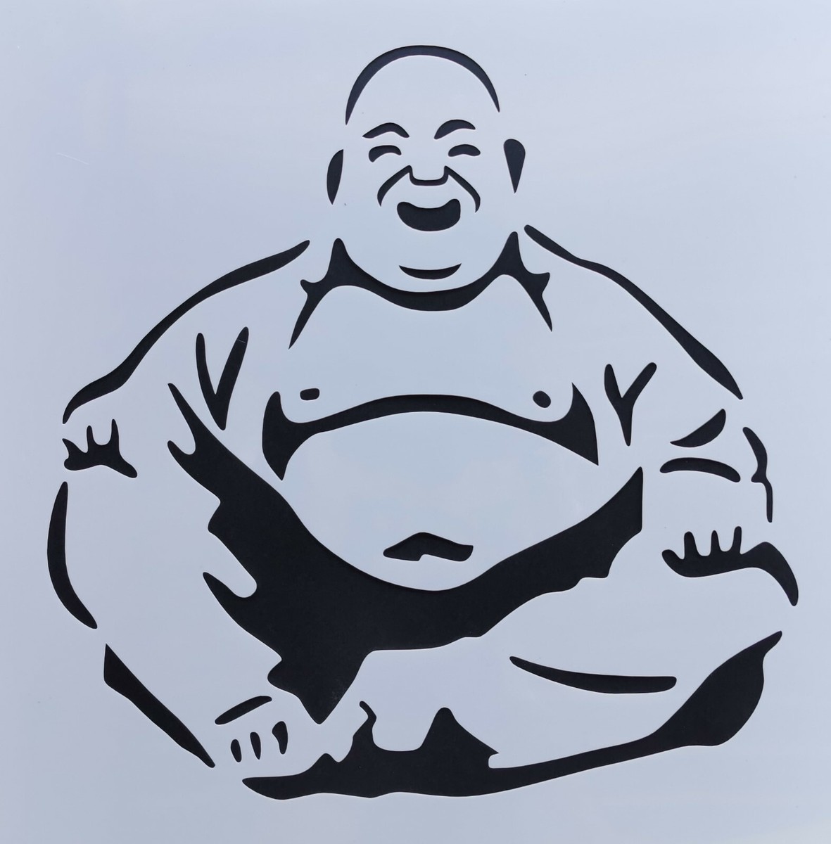Laughing Buddha Stencil