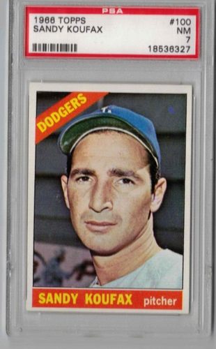 Sandy Koufax 1966 Topps #100 PSA 7. Free Shipping. | eBay