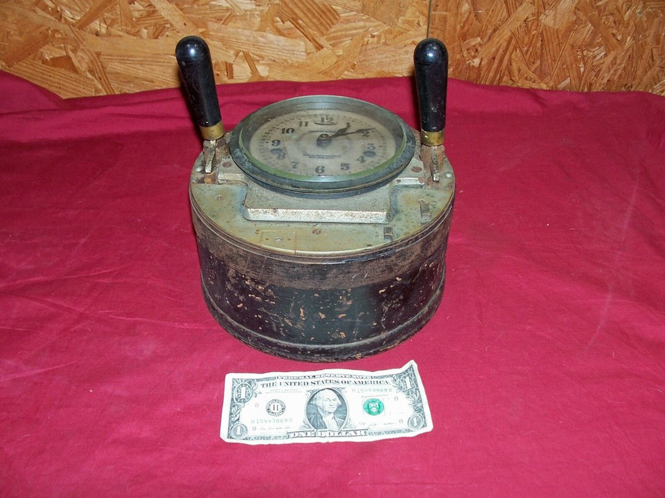 Antique Calculagraph Machine Time Clock Card Recorder Old Factory Punch ...