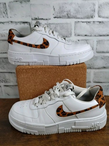 Nike Air Force 1 Leopard AF1 Pixel SE CV8481 100 Women's Size 9.5 | eBay