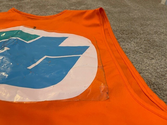 Vintage Caltrans Orange Safety Vest Transportation sz… - Gem