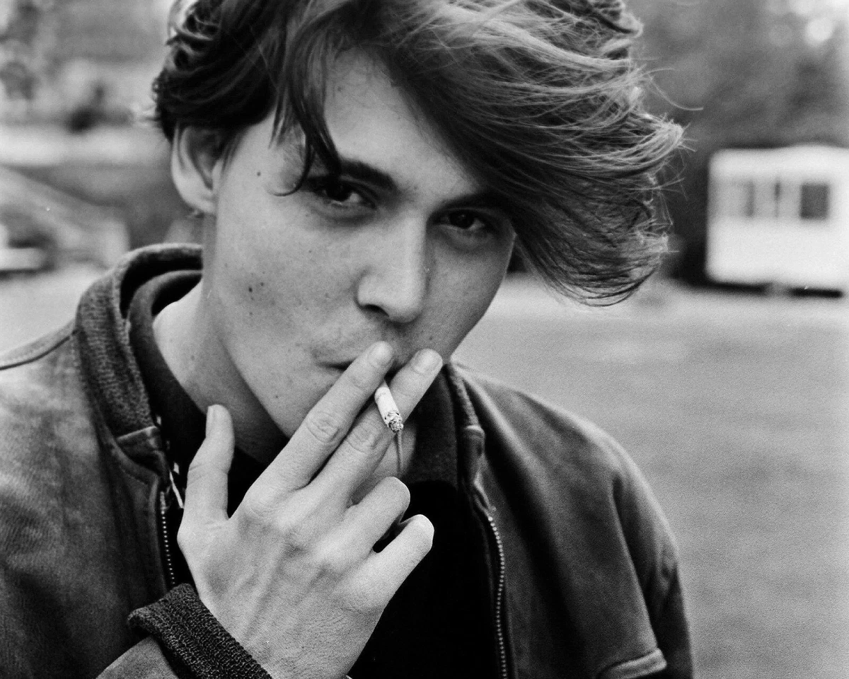 Johnny Depp Smoking Cigarette