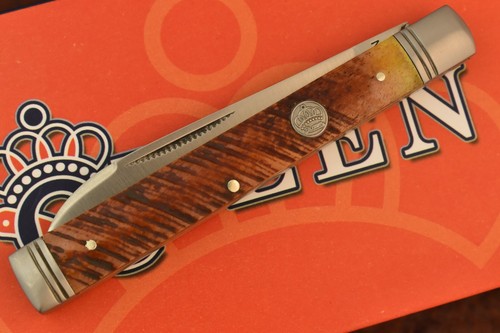 QUEEN CITY GENUINE SAWCUT BROWN BONE PREMIUM DOCTORS DRS KNIFE NICE | eBay