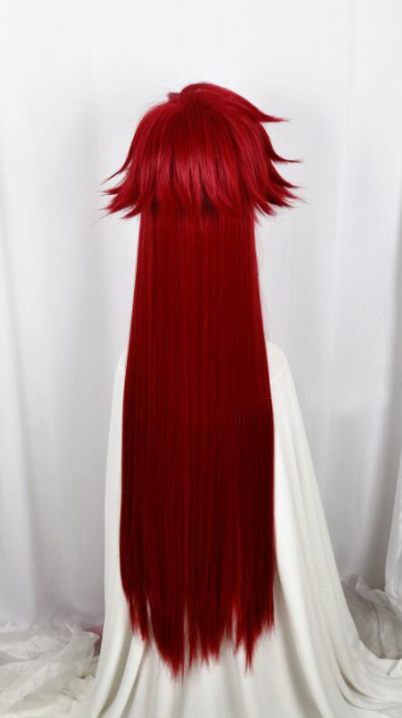 Kuroshitsuji Black Butler Grell Sutcliff Cosplay Wig Wig Long Red dream ...