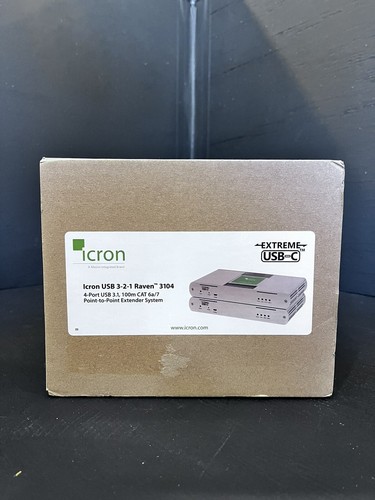 Icron 00-00451 Raven 3104 USB 3-2-1 4-Port USB 3.1 Over Cat6/7 Ext ...
