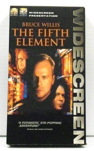 Fifth Element 1997 VHS WIDESCREEN Bruce Willis Jovovich Besson Oldman ...