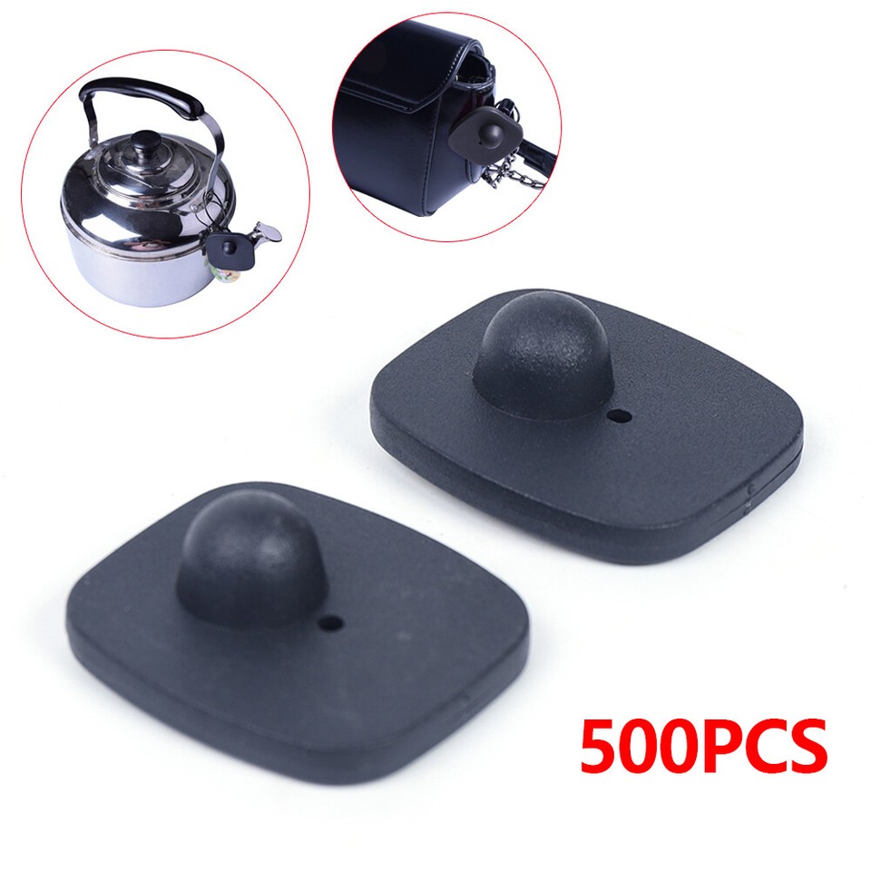 500X EAS Hard Tags Security Lock Tags+Pin Anti Theft Clothing Magnetic ...