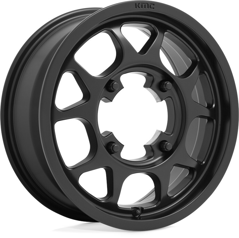 Kit 4 BFGoodrich Mud Terrain KM3 35x11-15 on KMC KS136 Toro Matte Black ...