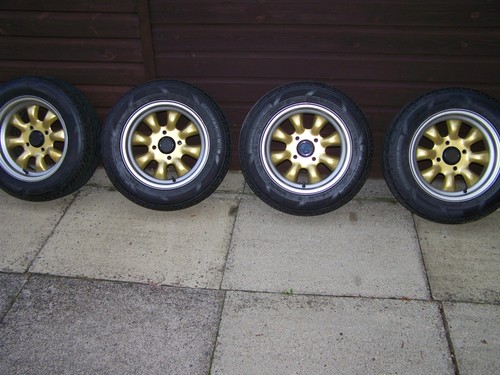 SET OF 4 MINILITE STYLE WHEELS AND TYRES | eBay UK