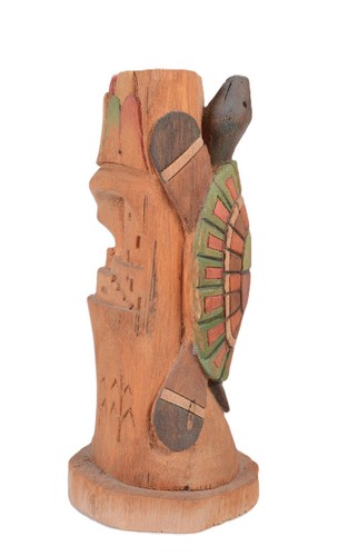 Hopi Kachina Doll By Delbridge Honanie ca. 1998 Size 5.5 " H x 2.75" x ...