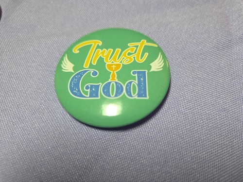 "Trust God" Christian Saying Pin | eBay