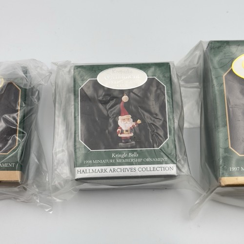 Hallmark Keepsake Holiday Ornaments Miniature Mixed Lot Of 8 NOS Elf ...
