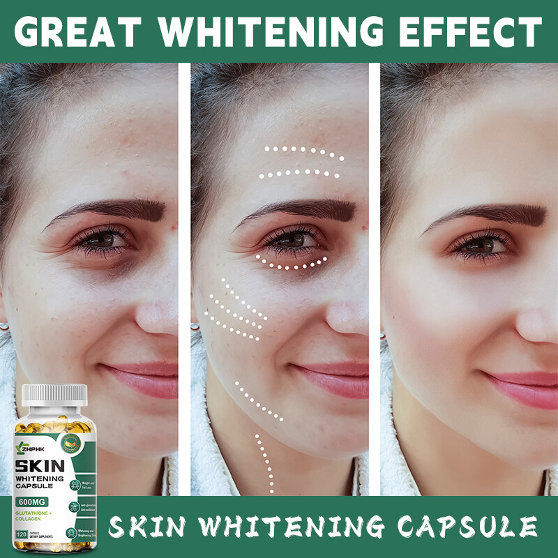 120 Capsules Collagen Glutathione Pills Whitening Skin Bleaching ...