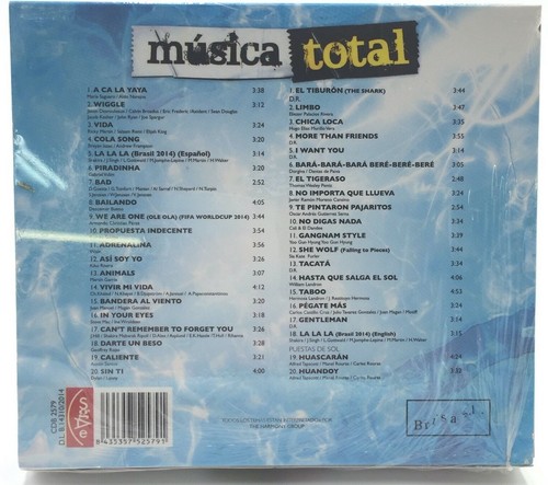 Música Total Compilation Various Shakira David Guetta 2 Cd Neuf Blister ...