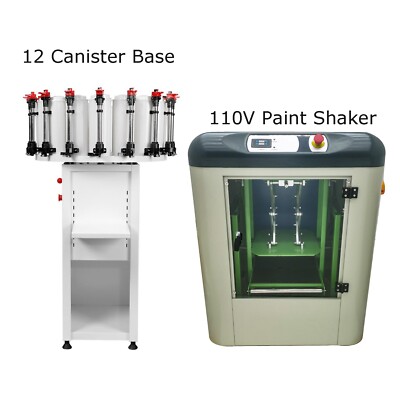 12Canister Base 110V Paint Color Dispenser Tinter + 110V 5Gal Paint ...