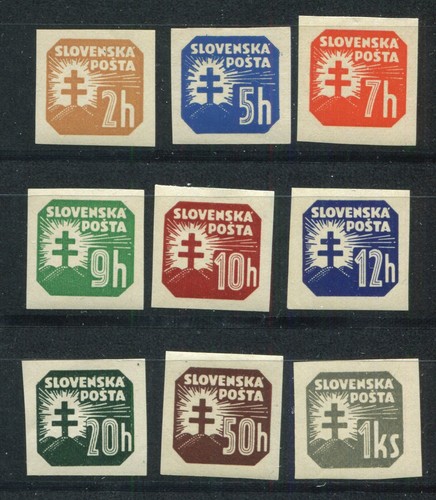 SLOVAKIA WW2 GERMAN PUPPET STATE 1940-1941 NO WATERMARKS P10-P18 ...