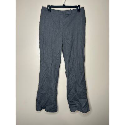 Women’s size 10 context gray dress pants pure new wool woolmark wool ...