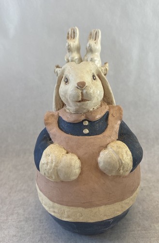 Vintage Easter Bunny Roly Poly Figure | eBay