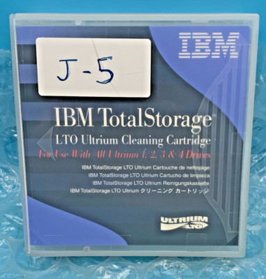 IBM Total Storage LTO Ultrium Cleaning Cartridge 1, 2, 3 & 4 Drives ...