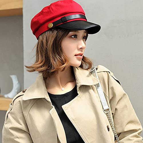 Chauffeur Hat for Men Women Classic Vintage Newsboy Cap Costume One ...