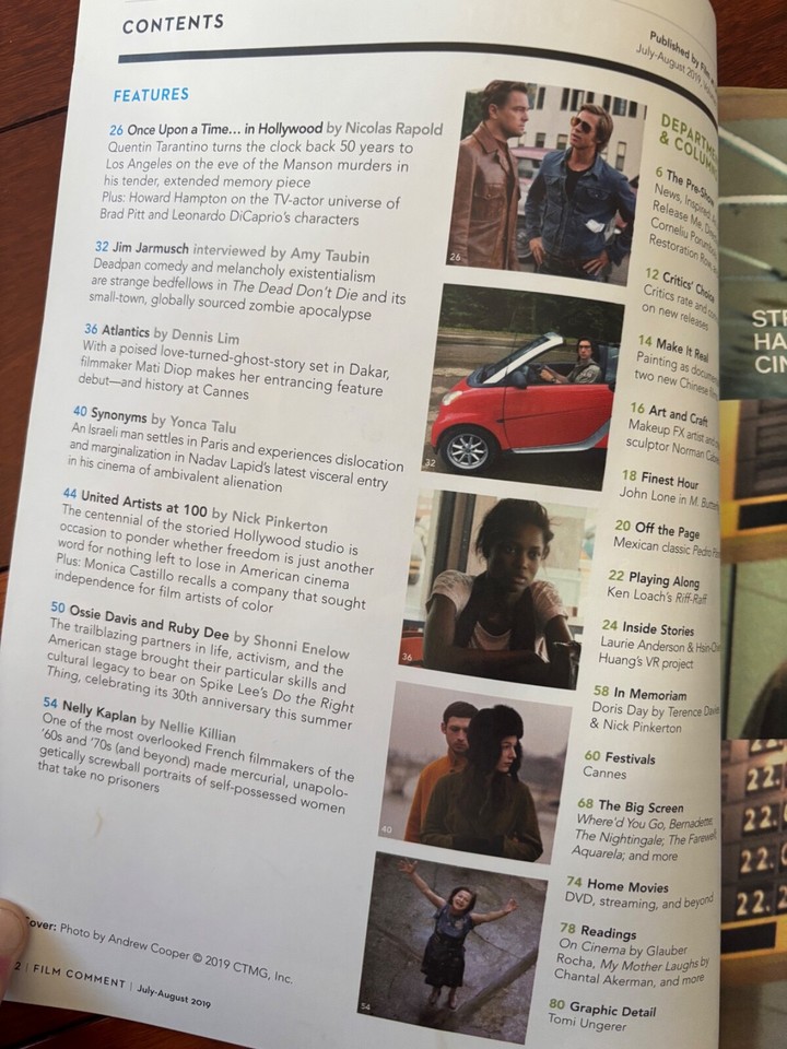 FILM COMMENT Magazine - ONCE UPON A TIME IN HOLLYWOOD Tarantino July ...