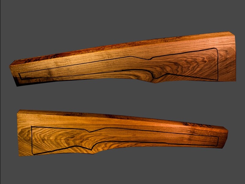 TURKISH WALNUT RIFLE GUNSTOCK BLANK(item#JA5)CHIRON WALNUT | eBay
