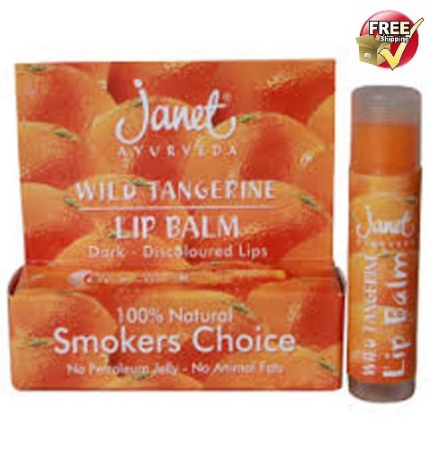 100% Natural Janet Ayurveda Wild Tangerines - Smokers Choice Lip Balm ...