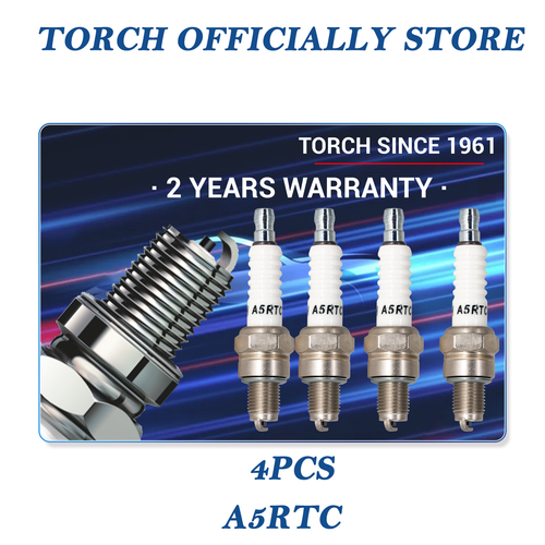 4X TORCH A5RTC Spark Plug Replacement for NGK CR4HSA C7HSA C8HSA CR7HS ...