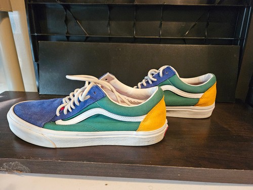 Vans Off The Wall "Authentic" Multi-Colored Sneakes Unisex Skate Vulc ...