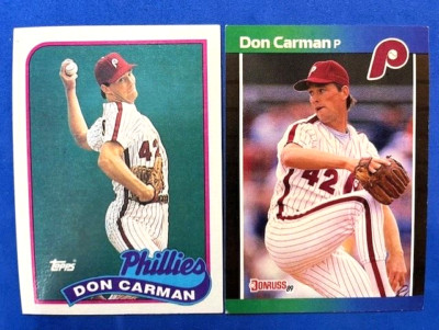 MLB - Don Carman 1989 Topps & 1989 Donruss Baseball - Phillies | eBay