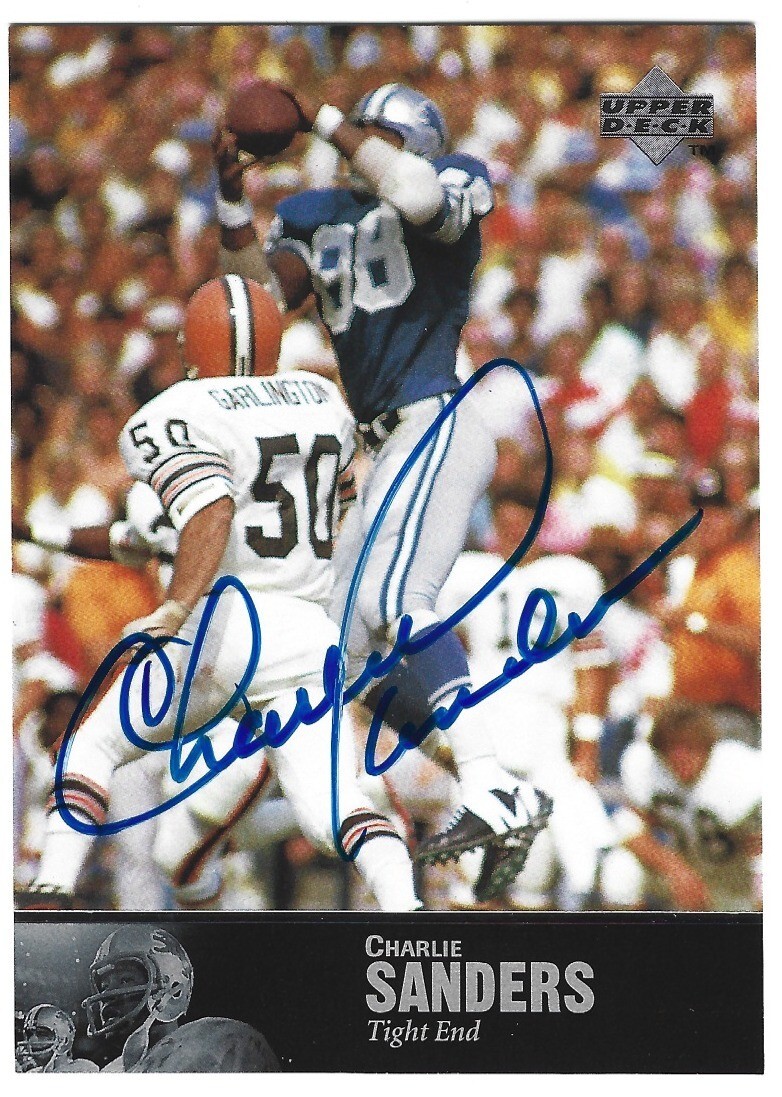 1997 Upper Deck NFL Legends - Autographs #AL-164 Charlie Sanders HOF | eBay