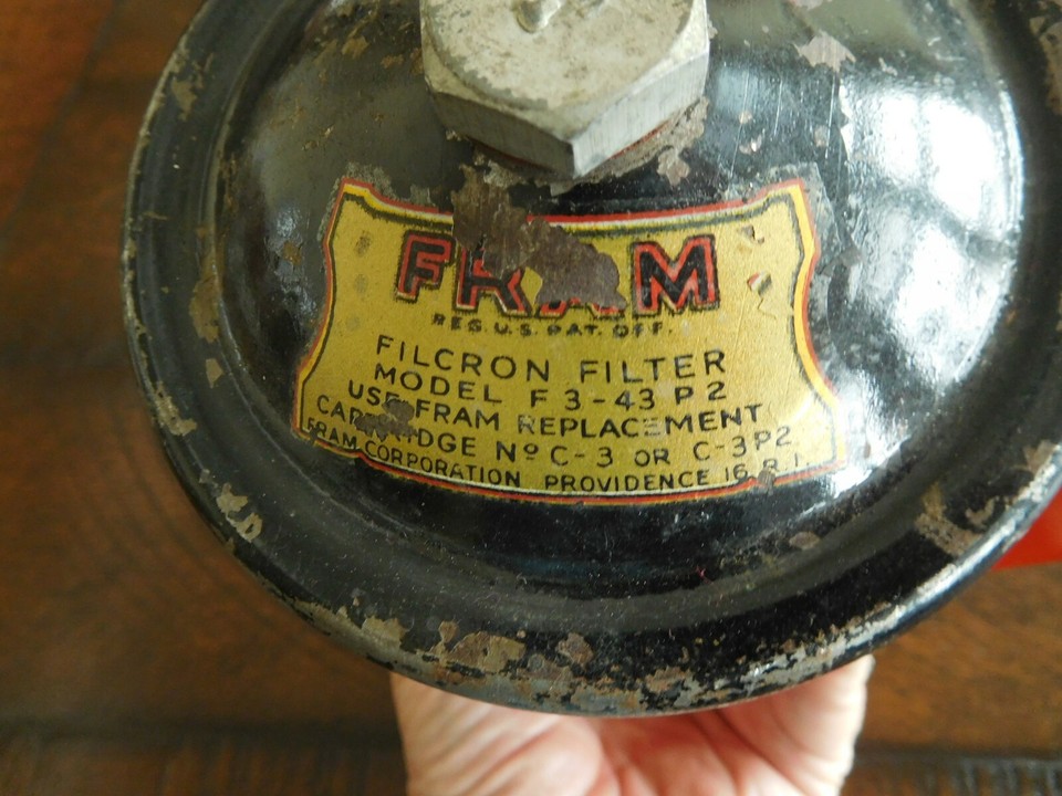 1955 1959 FRAM FILTER CANISTER F3-43 P2 FORD HUDSON JEEP MERCEDES | eBay