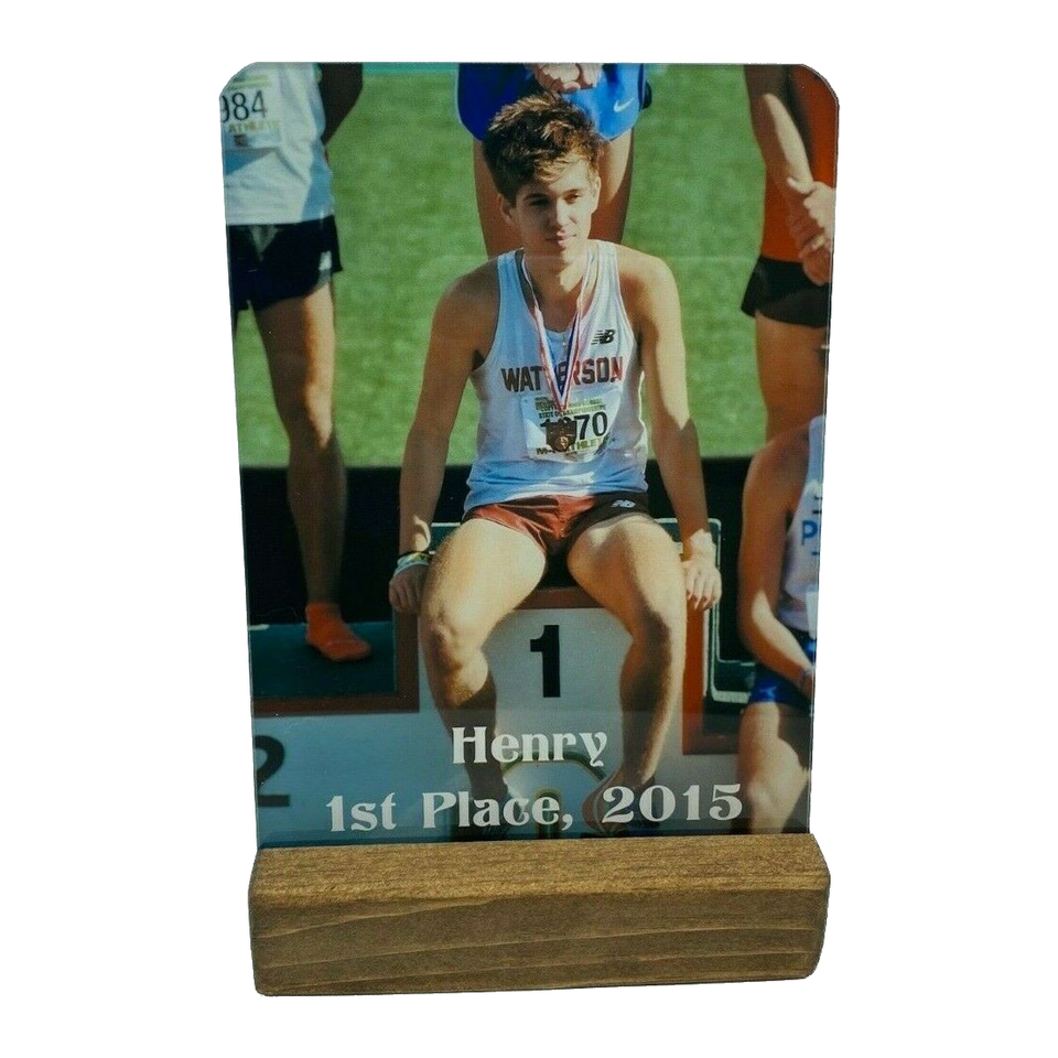 Custom Personalized Picture Your Photo Printed Desk Stand Display With ...