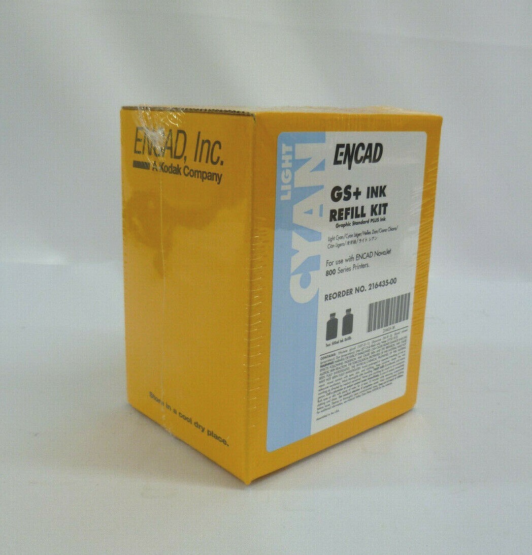 ENCAD Kodak GS+ Ink Refill Kit LIGHT CYAN Novajet 800 Printers (216435 ...